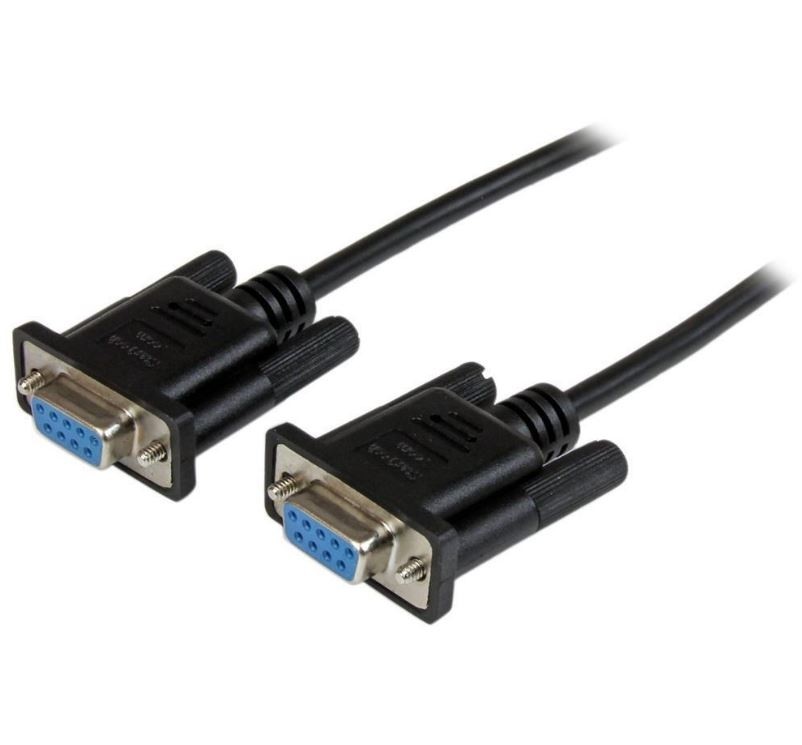 Astrotek 3m Serial Rs232 Null Modem Cable Db9 Female To Female 7c 30awg Cu Molded Type Wired