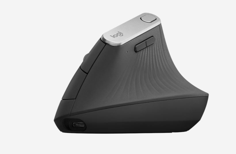 LOGITECH 910-005449 MX ERGO WIRELESS VERTICAL MOUSE,UNIFYING RECEIVER ...