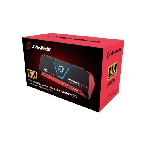 AVerMedia GC513 Live Gamer Portable 2 PLUS, Ultra HD 4K Pass Through Capture Device. Record ...